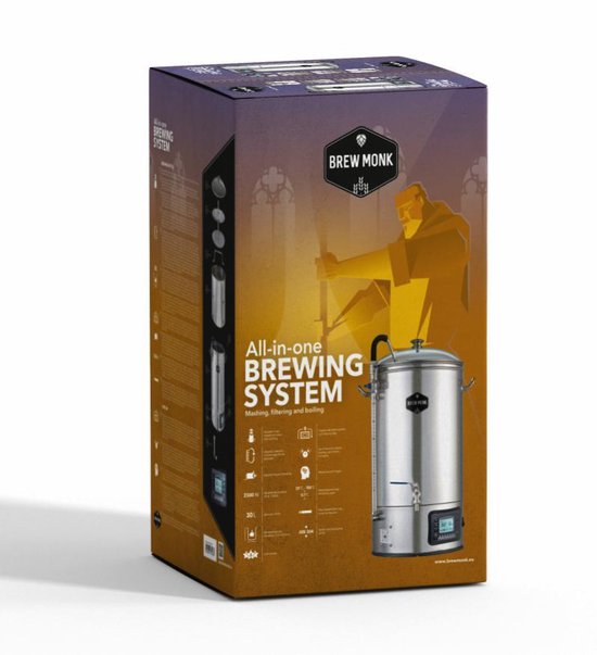 Brew Monk™ 30 Liter - Alles-In-Een Bierbrouwsysteem - Brouwketel - Maischketel -... | bol.com