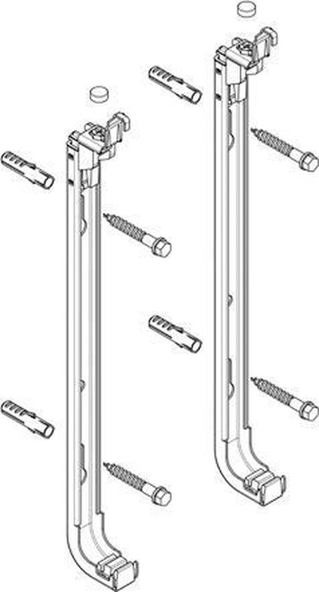 Rofix Paneelradiator J-Beugels Verstelbare Wandconsole 300mm (2 stuks ...