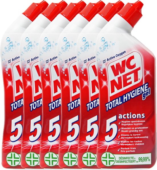 WC Net Total Hygiëne - WC Reiniger - 6 x 750 ml - Voordeelverpakking | bol
