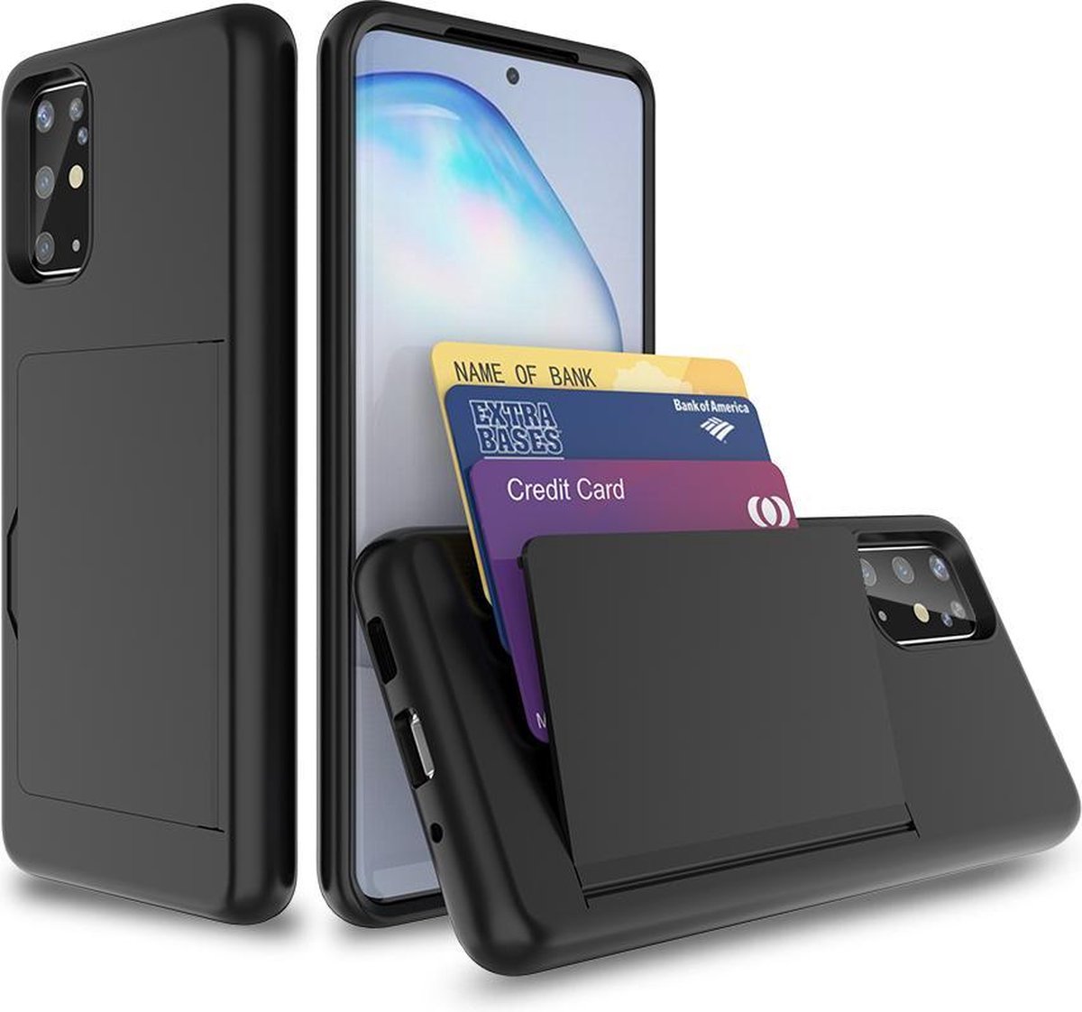 Stargoods Samsung Galaxy S20 - Samsung Galaxy S20 hoesje - Zwart - Pasjeshouder -... | bol.com