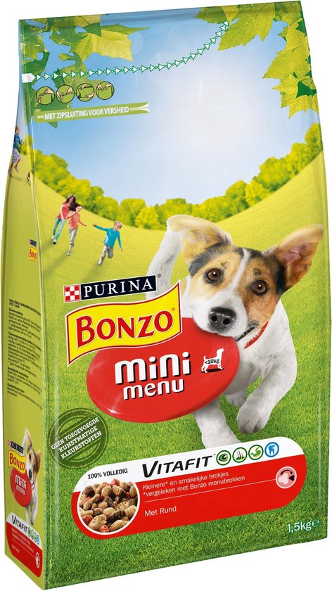 Bonzo Mini Menu Rund - Hondenvoer - 1,5 kg | bol.com