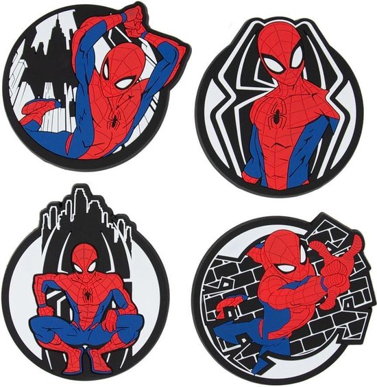 Marvel - Spider-Man Coasters 4-Pack | bol.com