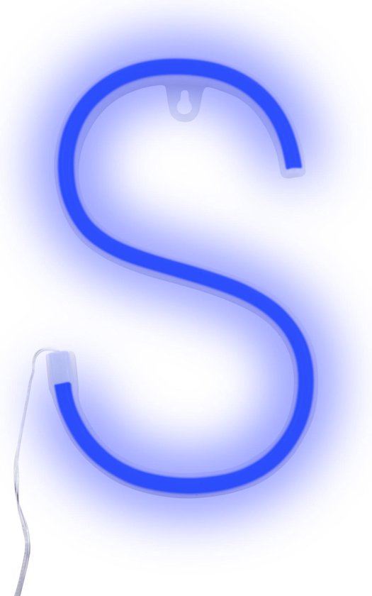 Neon LED Letter Blauw Blue S | bol