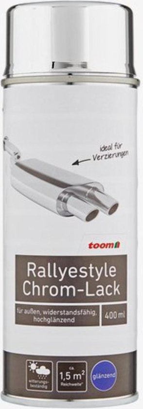 Rally Stijl - Chroom Lak - Spuitlak - Voor buiten - Weersbestendig ...