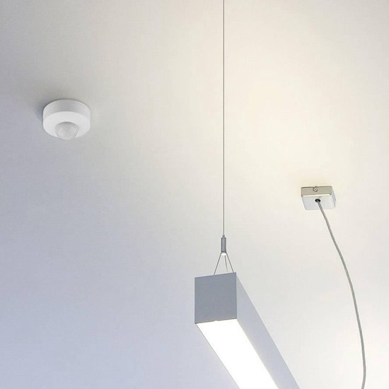 Goobay PIR bewegingssensor - 12m bereik - plafondbevestiging / wit | bol