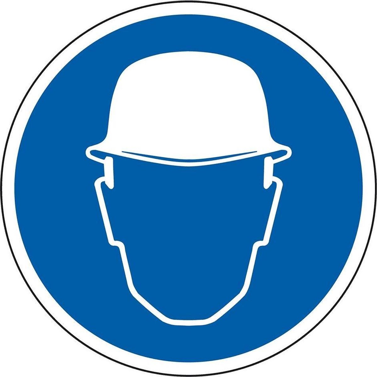 bol.com | Gebodsbord 'Veiligheidshelm verplicht', Ø 300 mm