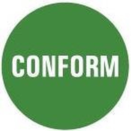 Conform controlesticker, op vel 20 mm - 36 per kaart | bol