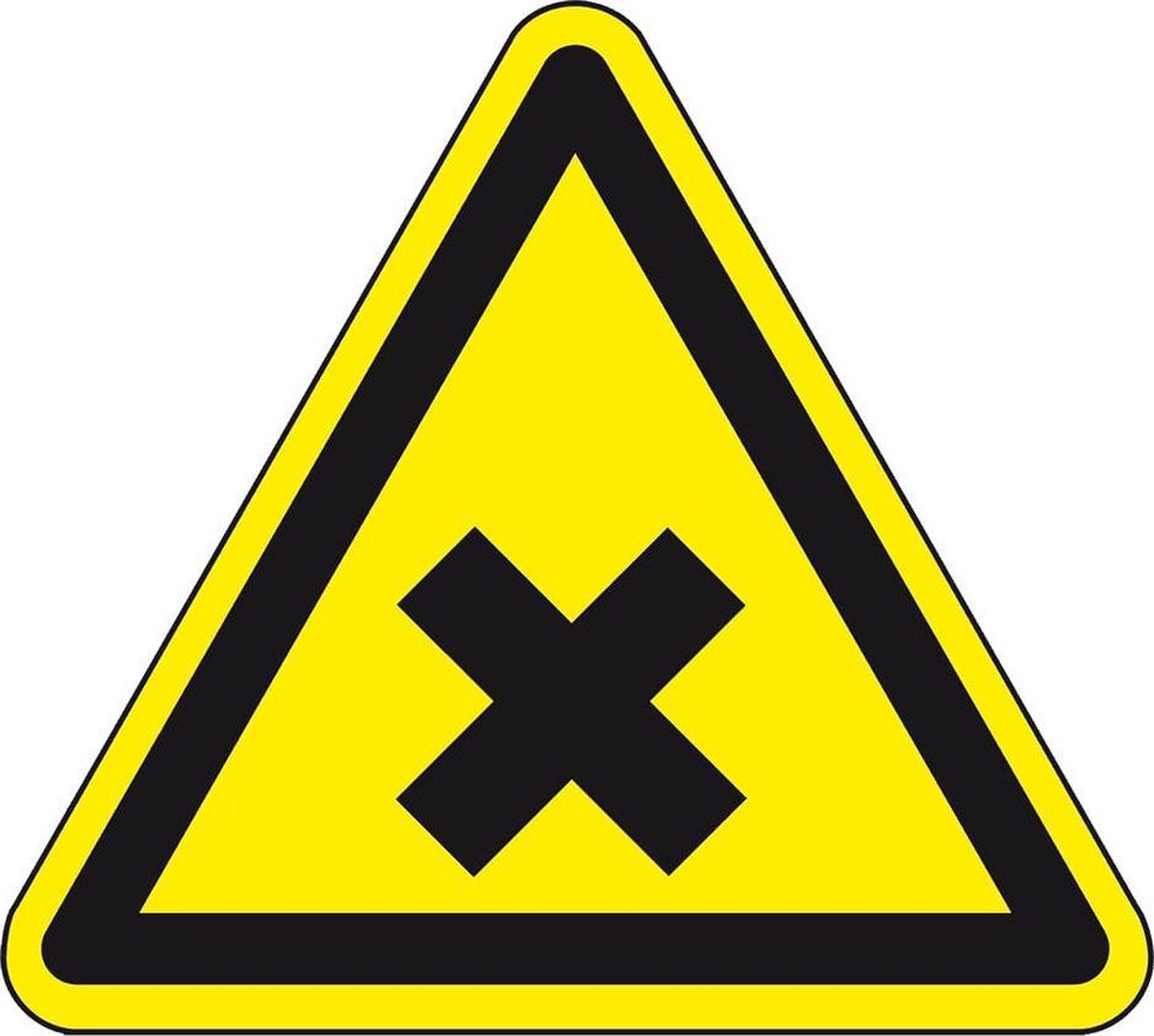 Schadelijke of irriterende stoffen sticker 50 mm - 10 stuks per kaart ...