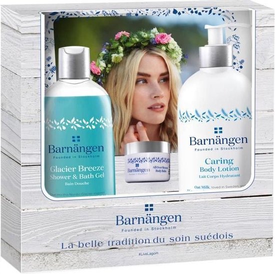 BARN NGEN Breeze Glacier Gift Set Cr me Douchegel 400 ml + Bodylotion 400 ml + Mini... | bol.com