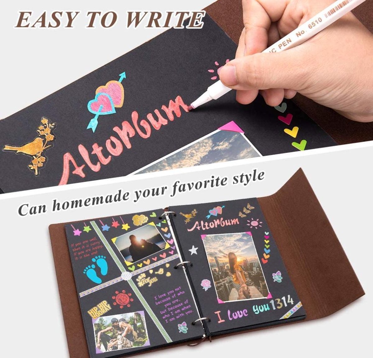 Ringband Fotoalbum Plakalbum Diy Vintage Scrapbook Album Kopen Leer ...