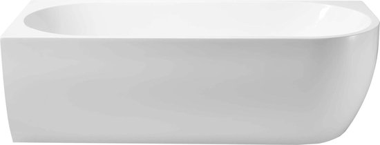 Wiesbaden Corner half-vrijstaand ligbad acryl 180 x 80 x 60 cm wit ...