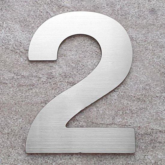 Logixbox - Huisnummer 2 - NIET Boren, Maar Plakken - 3M Sticker ...