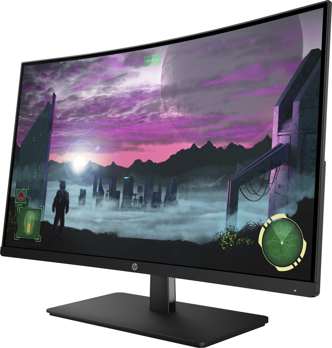 Monitor HP 27x Curved, gaming 68,6 cm (27") 1920 x 1080 Pixels Full HD ...