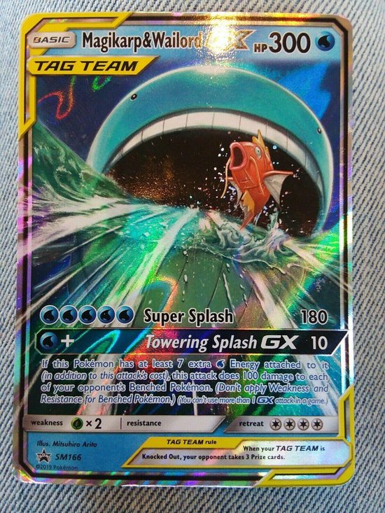 Magikarp & Wailord GX Oversized Pokémon Kaart (TAG-TEAM) | Games | bol.com