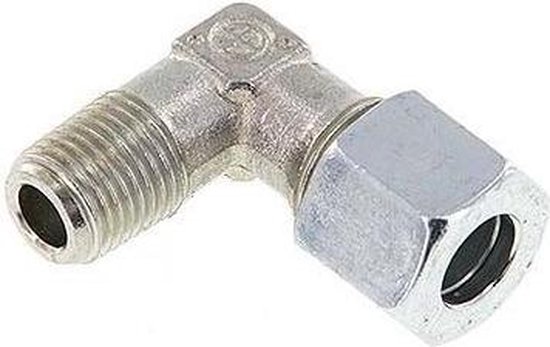 G 3/4'' Buitendraad x 20S Verzinkt Stalen L-Fitting 90graden 400 Bar DIN 2353 -... | bol