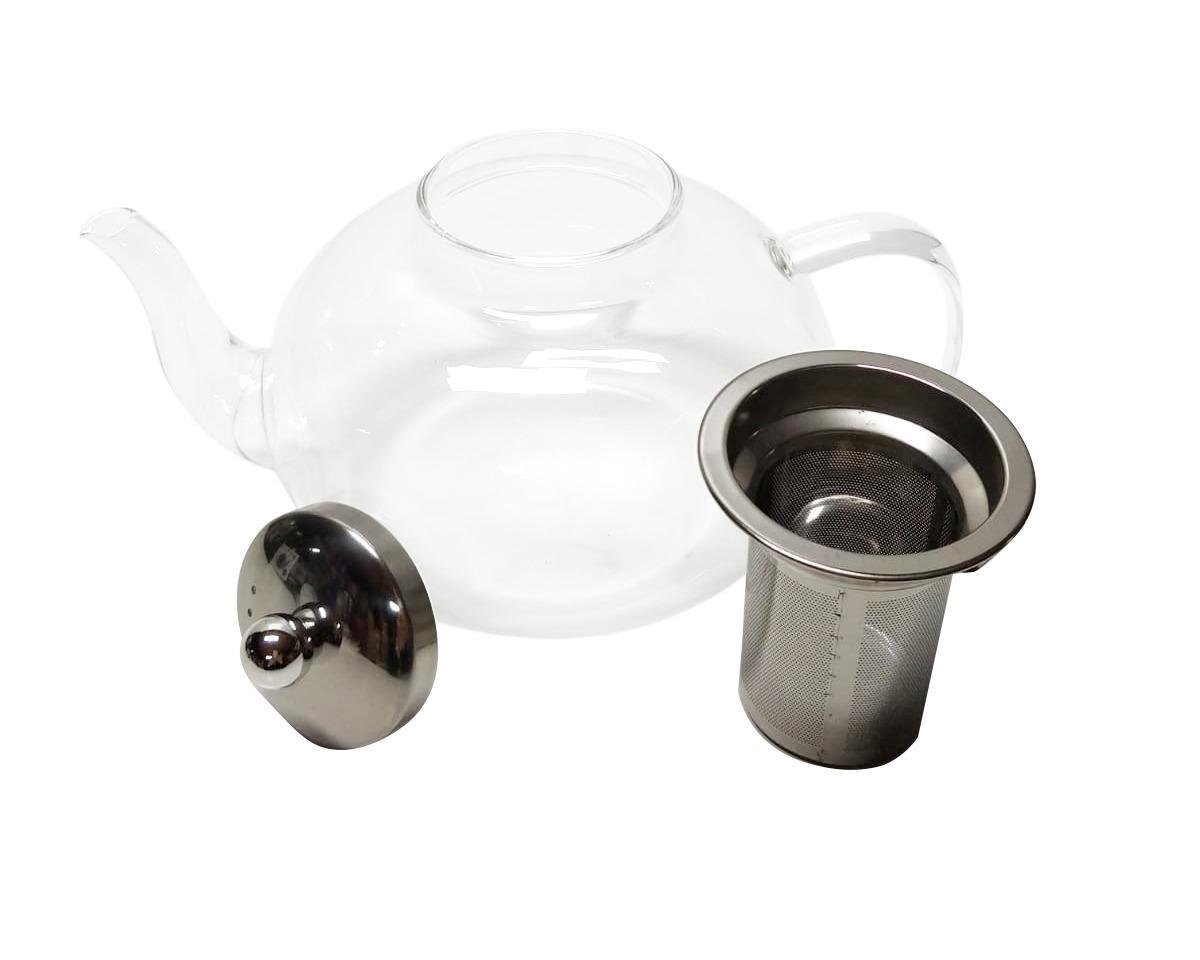 Theepot - 1.0l - Glas - met Filter | bol.com