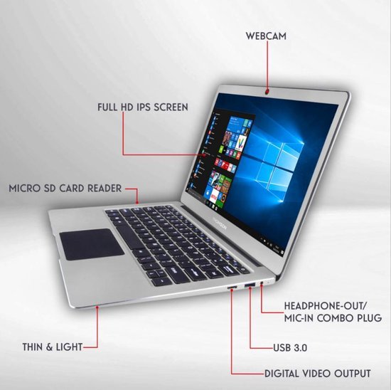 THOMSON NEOX - 13.3 Inch - 4GB werkgheugen - 32GB Opslag - volledig van ...