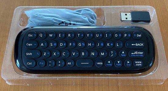 QM W1 Air mouse met toetsenbord en 2,4 G USB Dongle-6 Axis inertia ...