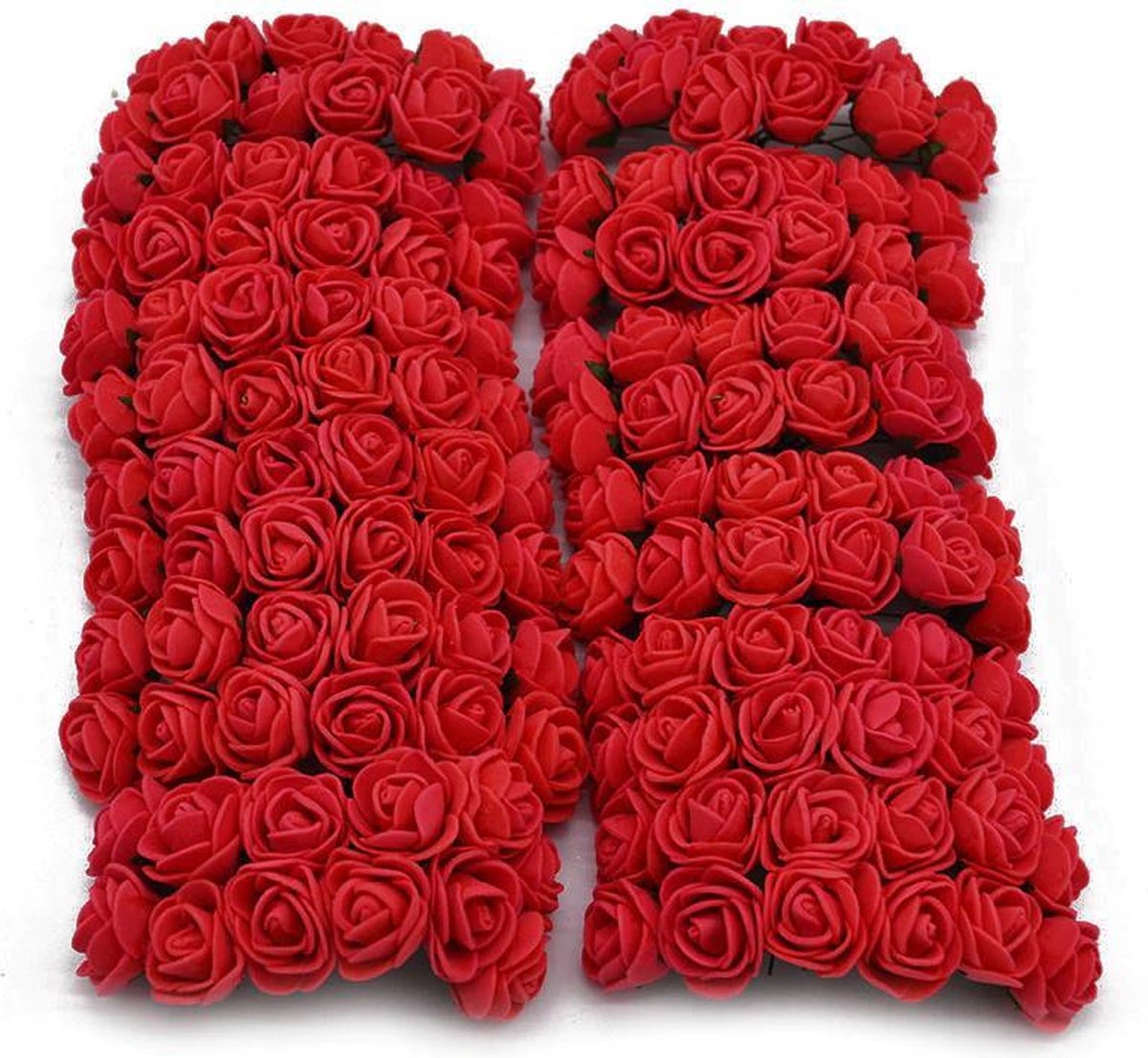 144 stuks foam rozen rood/foam roosjes/sierrozen/sierbloemen ...