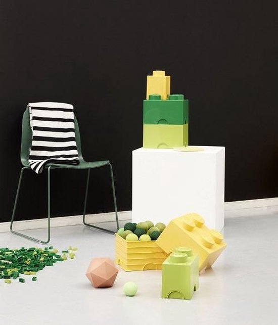 Set van 4 - Opbergbox Brick 4, Groen - LEGO | bol.com