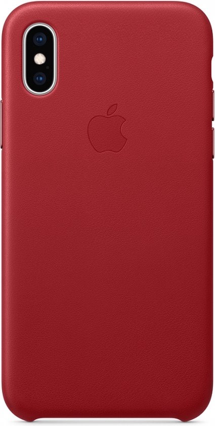 Apple Lederen Back Cover voor iPhone X - Rood | bol.com