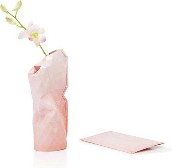 Tiny Miracles - Duurzame Design Vaas - Paper Vase Cover - Pink Tones ...