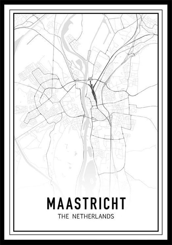 City Map Maastricht A3 stadsposter | bol