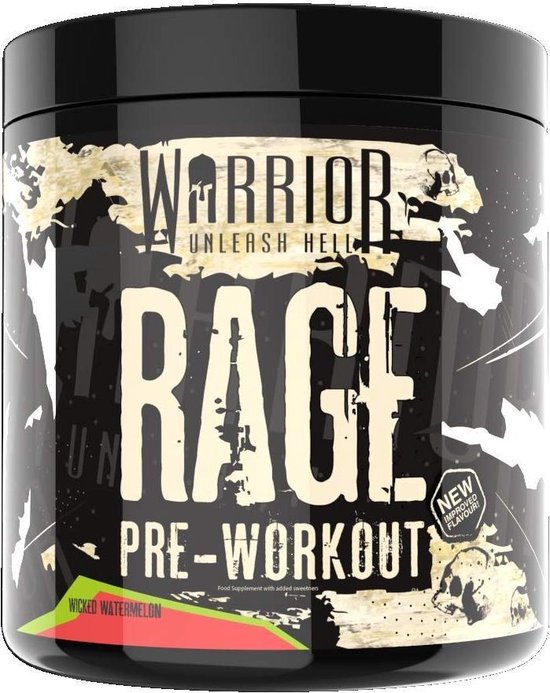 Warrior RAGE - Pre Workout - 392 gram - 45 Doseringen - Extreme sterke ...