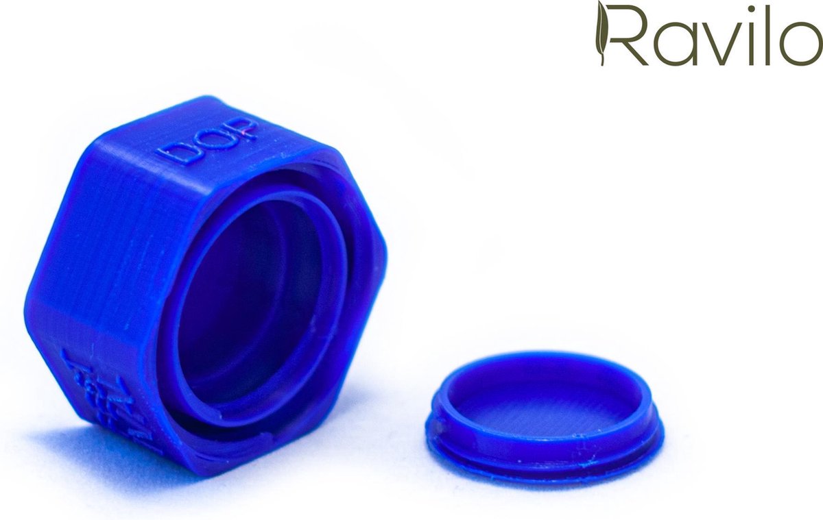 Ravilo® Festival Dop met vakje voor oordopjes Blauw - Festivalcap ...