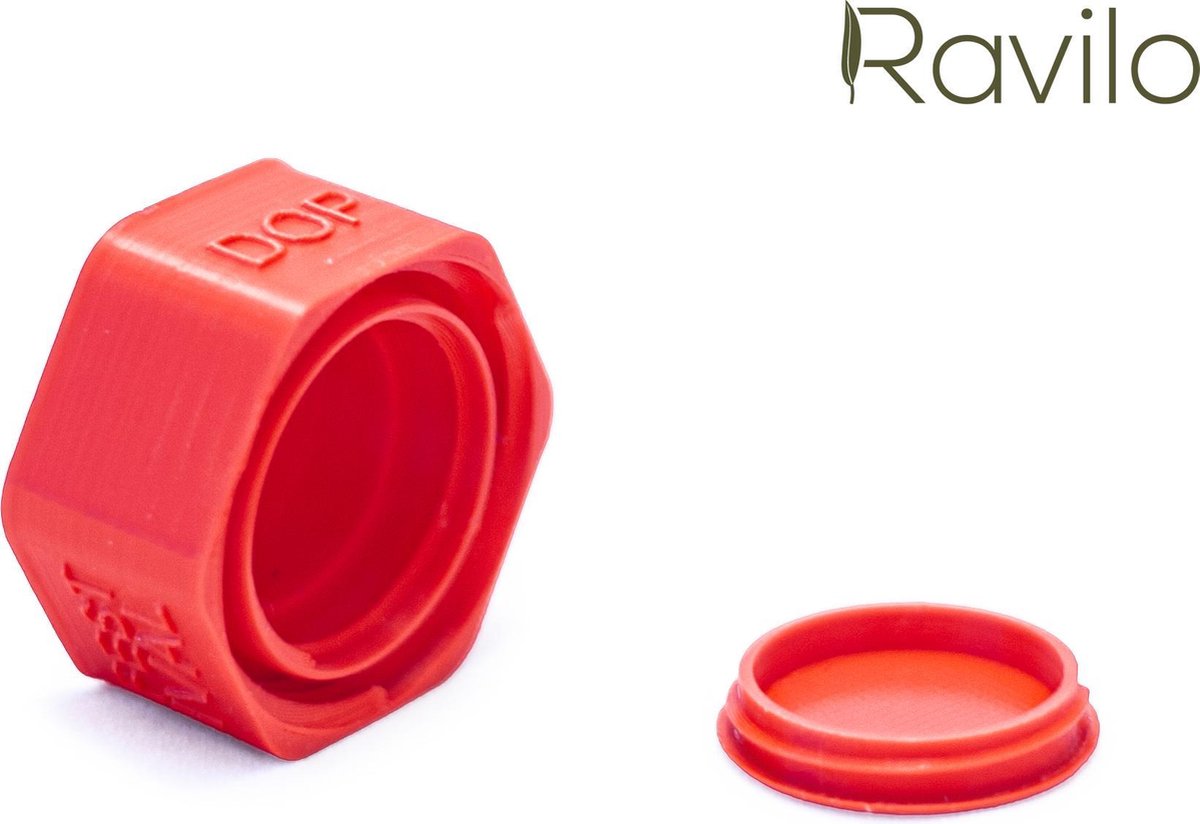 Ravilo® Festival Dop met vakje voor oordopjes Rood - Festivalcap ...