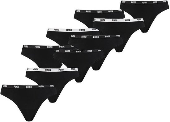 Puma 9-pack dames strings - zwart | bol.com
