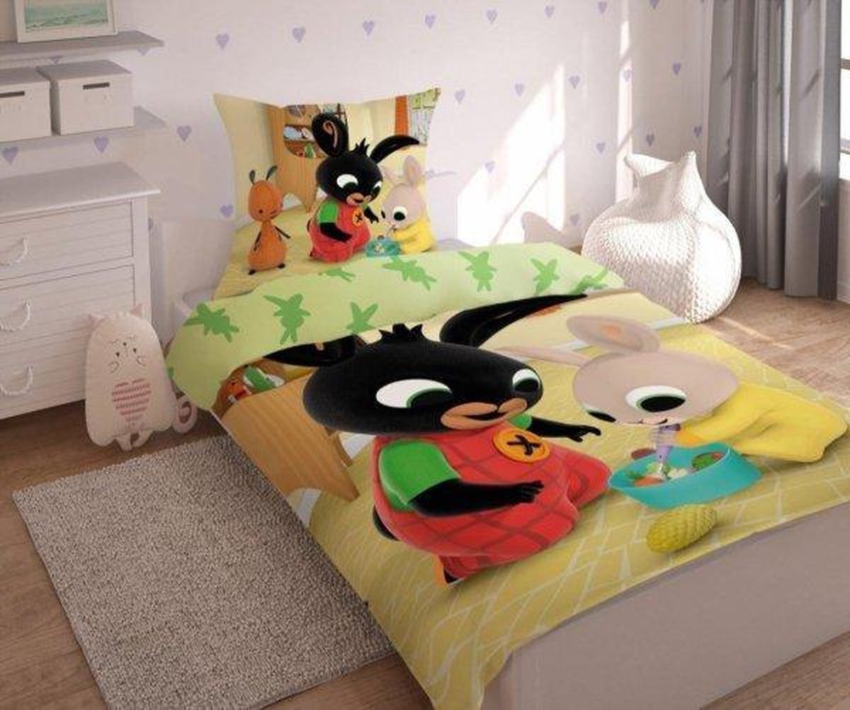 Bing Bunny Dekbedovertrek 140x200cm | bol.com