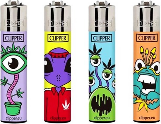 Clipper™ Monster weed lighters (4pcs/Set) | bol.com