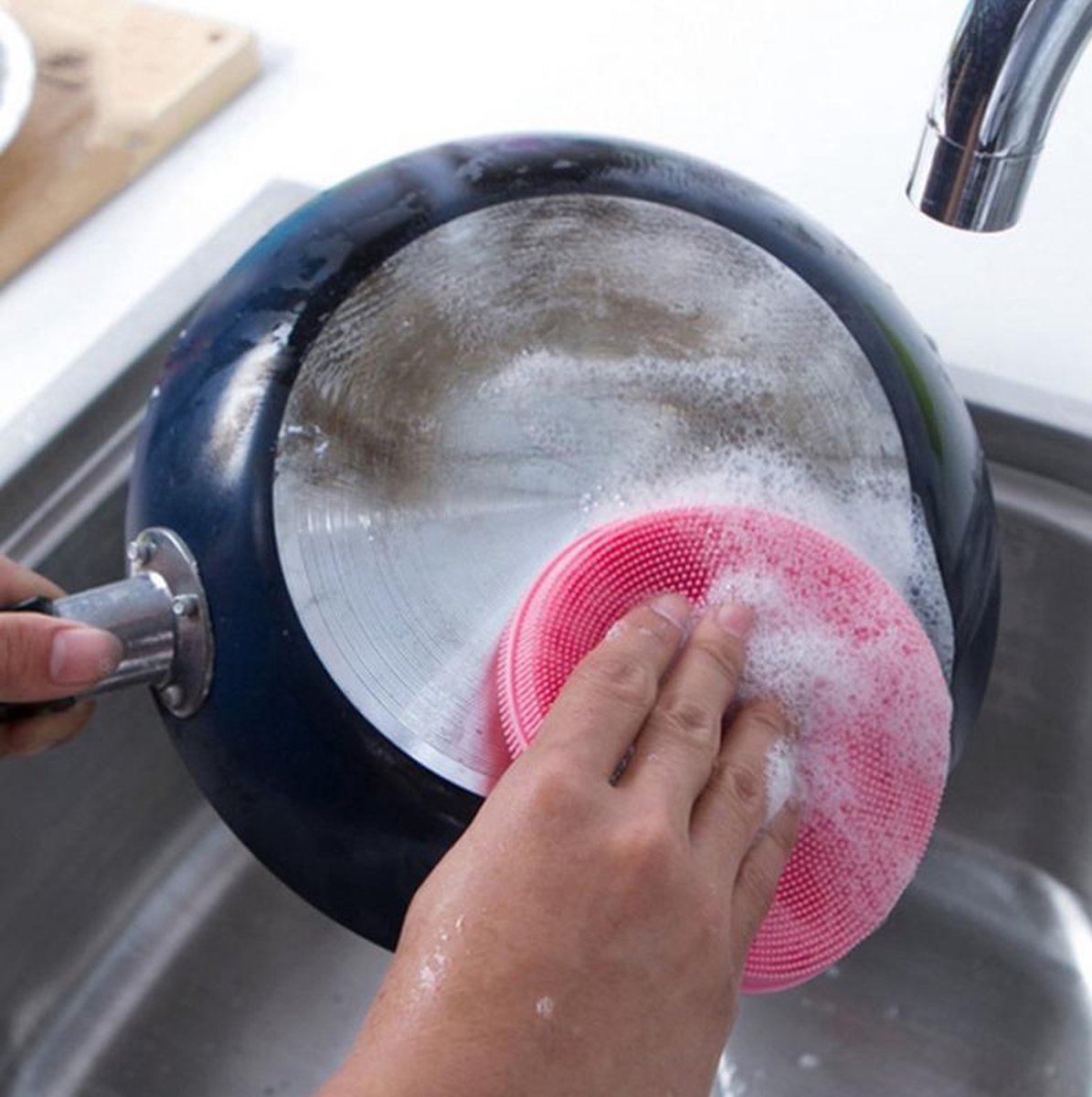 Long Life Siliconen Afwasborstel -Spons - Schuurspons - Afwas - Keuken ...