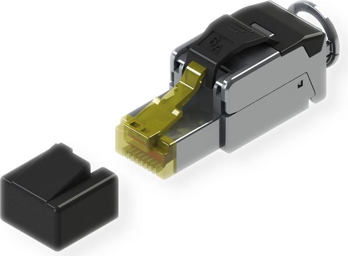 Premium RJ45 toolless connector voor F/UTP / S/FTP CAT6a netwerkkabel ...