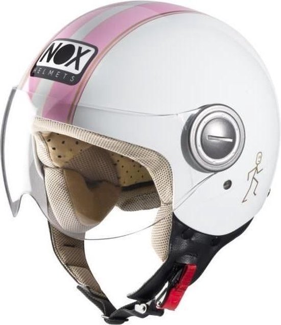 NOX jethelm N210 Wit en roze | bol.com