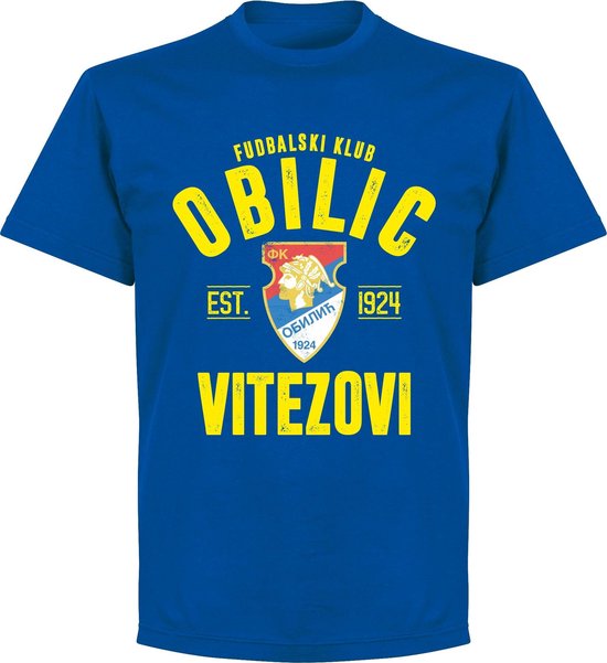 FK Obilic Established T-shirt - Blauw - L | bol