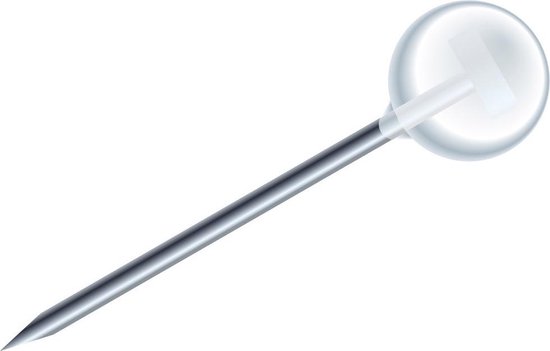 4x Doos met 100 bolvormige prikbordspelden - punthoogte 15mm - 4mm ...