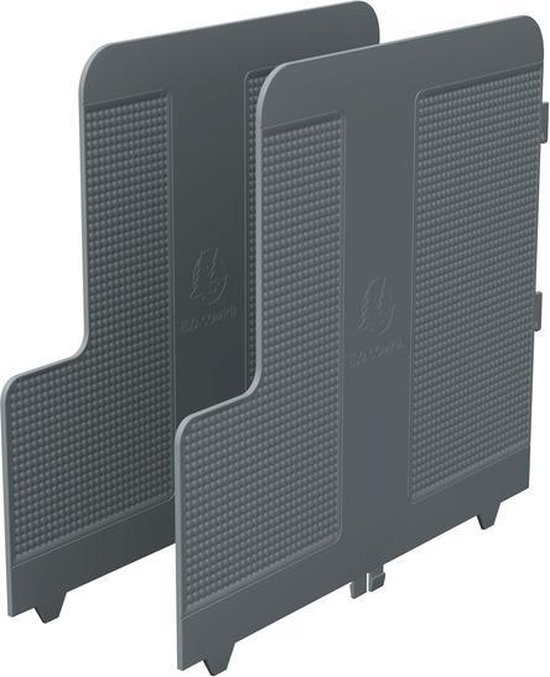 MODULOTOP set van 2 extra tabbladen ECOBlack, Muisgrijs | bol.com