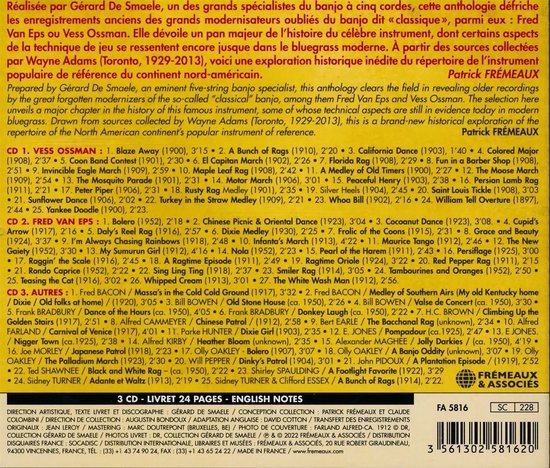 Vess Ossman, Fred Van Eps & Various Artists - The Wayne Adams' Old ...