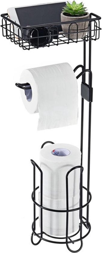 SunLion® WC Rolhouder - Toilet Rolhouder met Mandje - WC Rolhouder ...