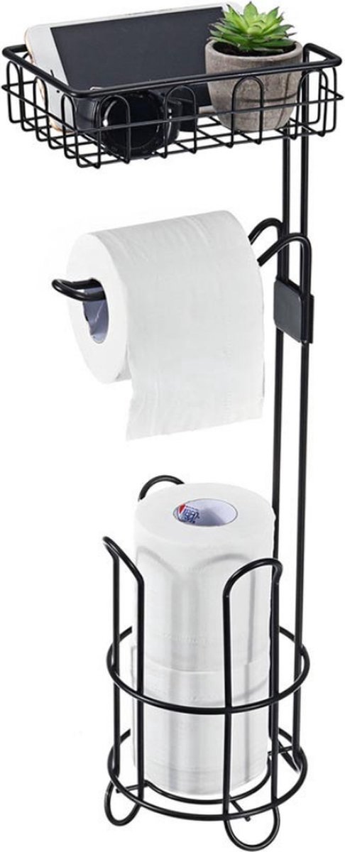 SunLion® WC Rolhouder - Toilet Rolhouder met Mandje - WC Rolhouder ...