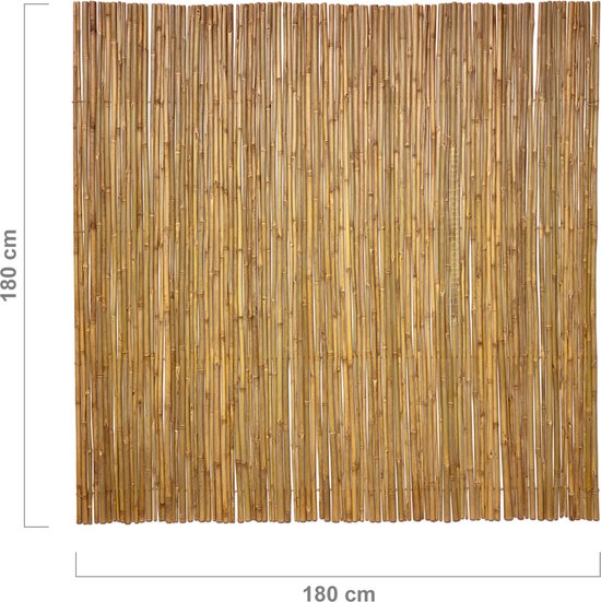 Bamboe Mat Budget Naturel B 180cm x H 180cm / Naturel | bol.com