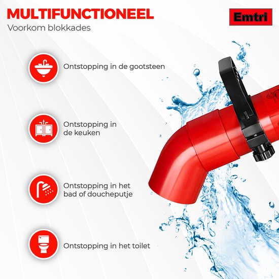 EMTRI Professionele Ontstopper Pomp - WC - Afvoer - Toilet ...