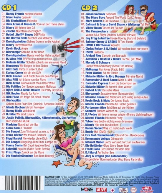 Various Artists - Ballermann Megamix 2022 (2 CD), various artists | Muziek | bol