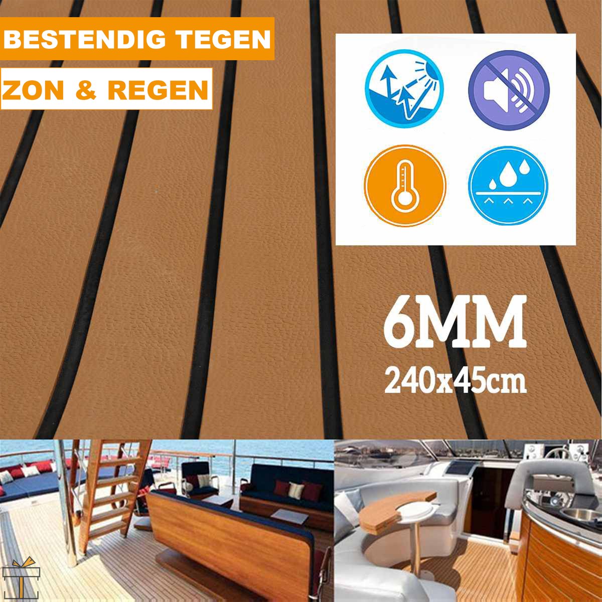 Happyment Zelfklevend boot dek - Bootmat - Jacht vloerbedekking - EVA ...