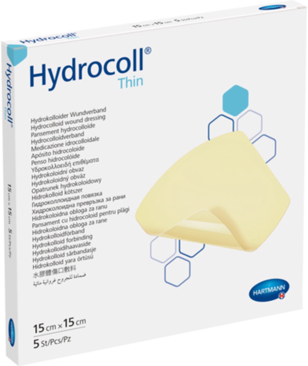 Hartmann - Hydrocoll Thin - zelfklevend steriel hydrocolloïd verband ...