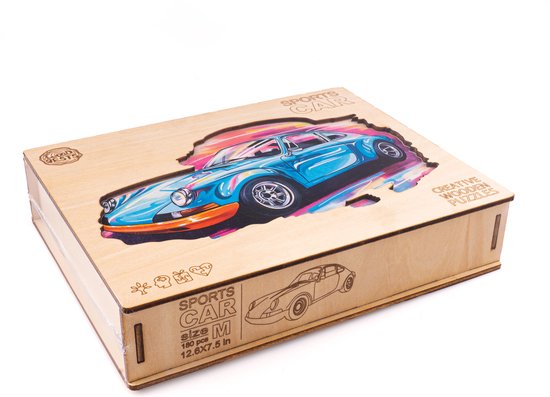 Brickkies®, Sport auto Porsche, Sports Car, Jigsaw puzzle, houten ...