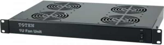 1U ventilator set met 4 stuks fan 19 inch, zwart | bol.com