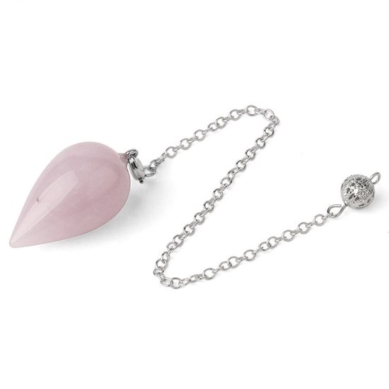 Rozenkwarts Pendel Druppel - Pendels Spiritueel - Pendelen - Pendel ...